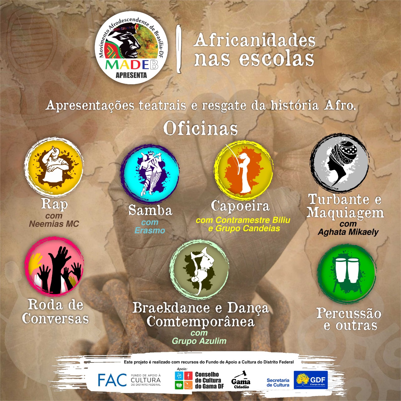 Projeto Madeb/Fac “Africanidade nas escolas” – Gama Cidadão